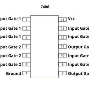 7486 IC Quad 2 Input XOR Gate IC Exclusive OR Gate IC – Electronic ...